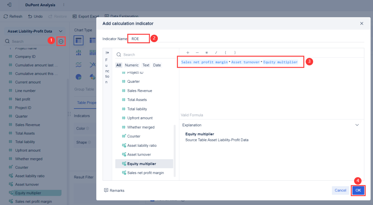 Dupont Analysis- FineBI Help Document