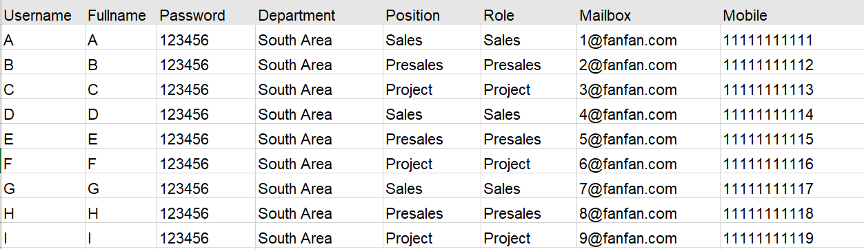 Password Encryption Settings in Import User- FineBI Document