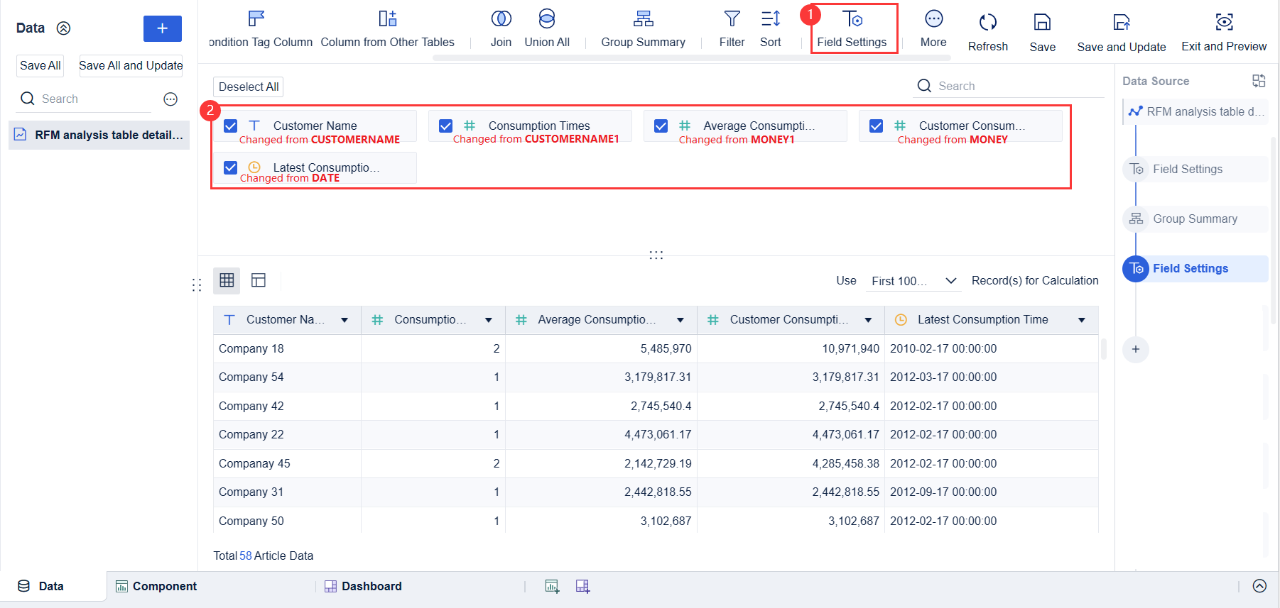 RFM Analysis- FineBI Help Document