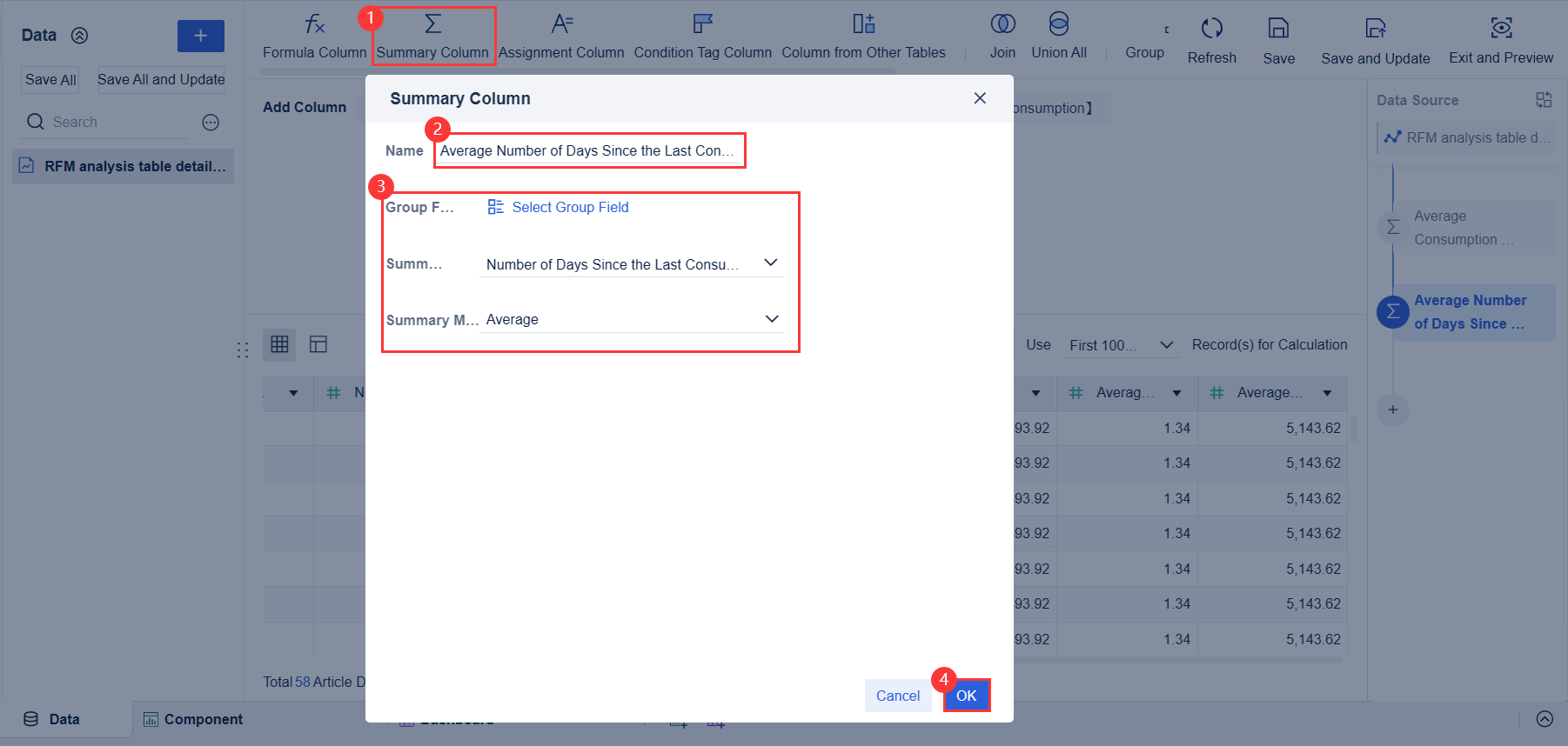 RFM Analysis- FineBI Help Document