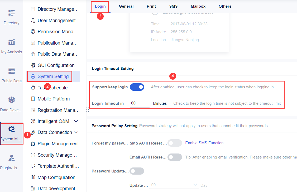 Login Timeout- FineBI Help Document