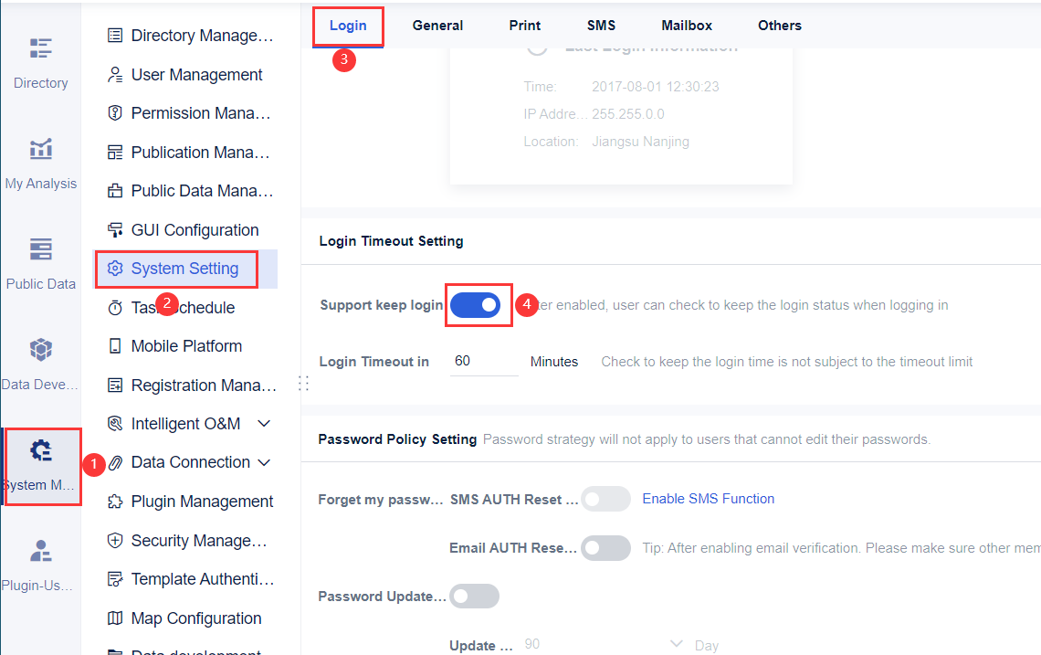 Login Timeout- FineBI Help Document
