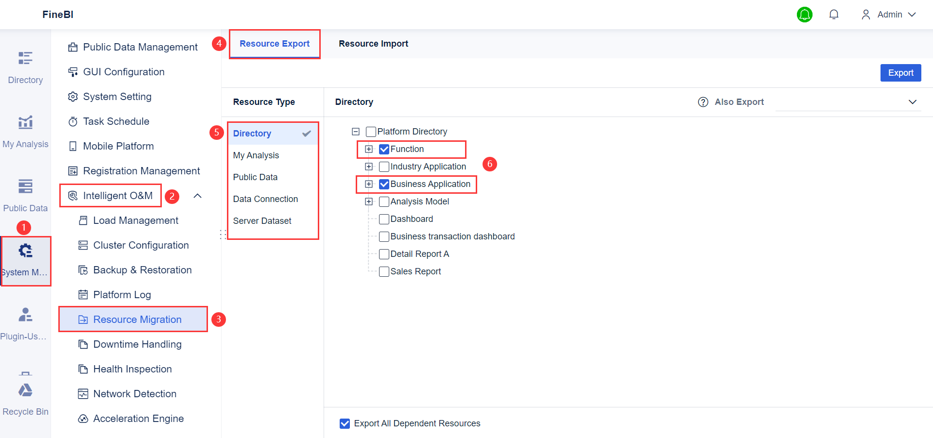 Resource Migration- FineBI Document
