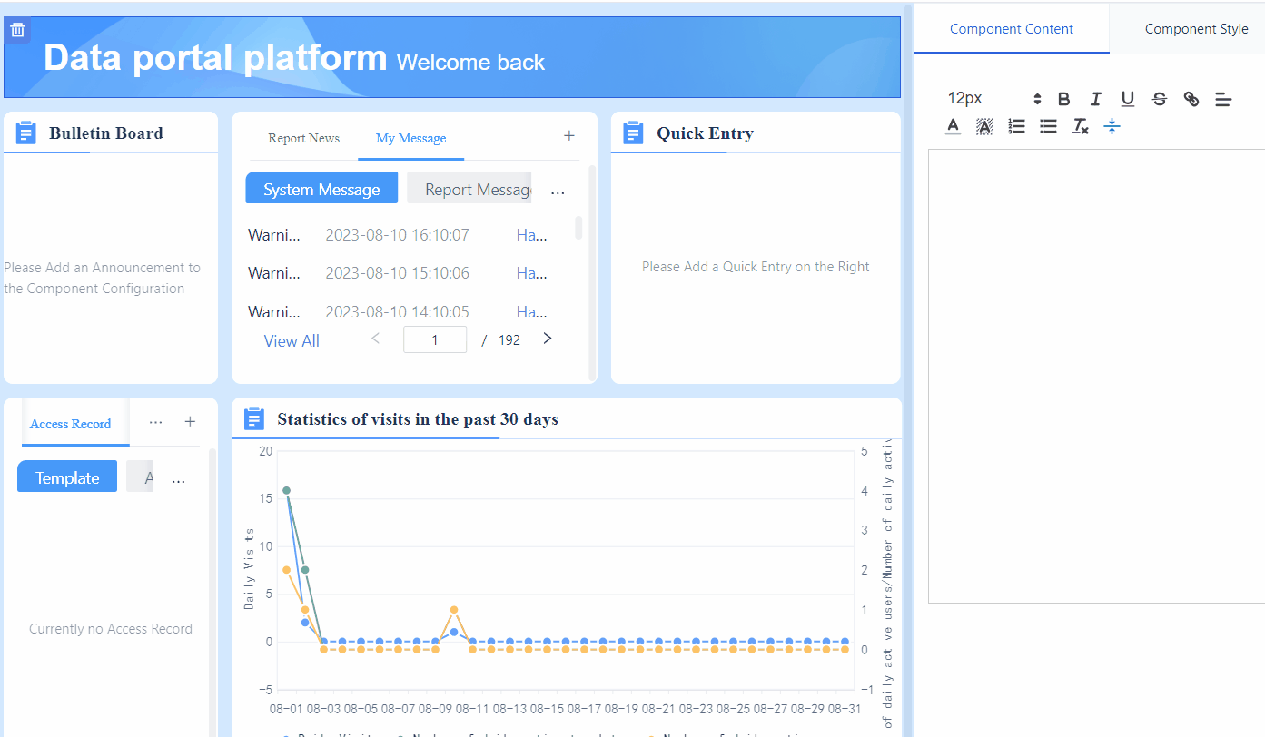 Example for Using Data Portal- FineBI Help Document