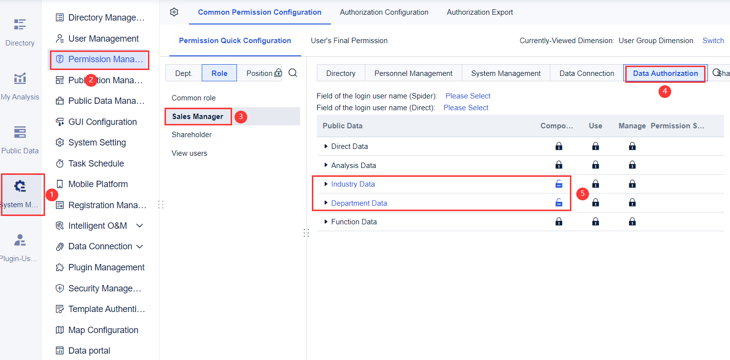 Example for Using Data Portal- FineBI Help Document