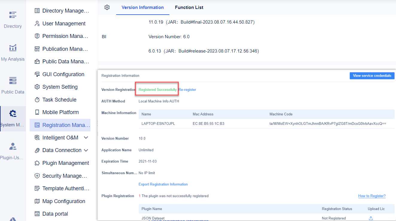 Authorization Migration Plugin- FineBI Help Document