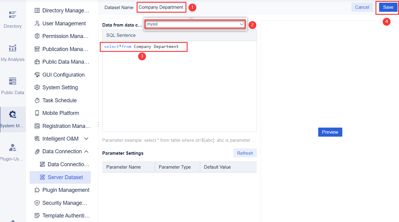 Tree Dataset- FineBI Help Document
