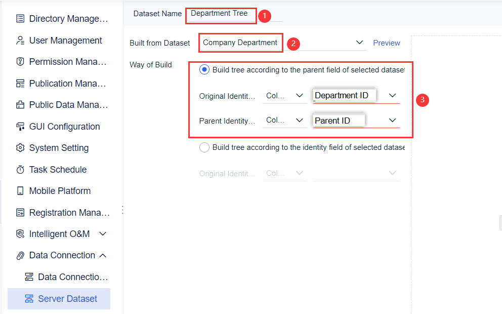 Tree Dataset- FineBI Help Document