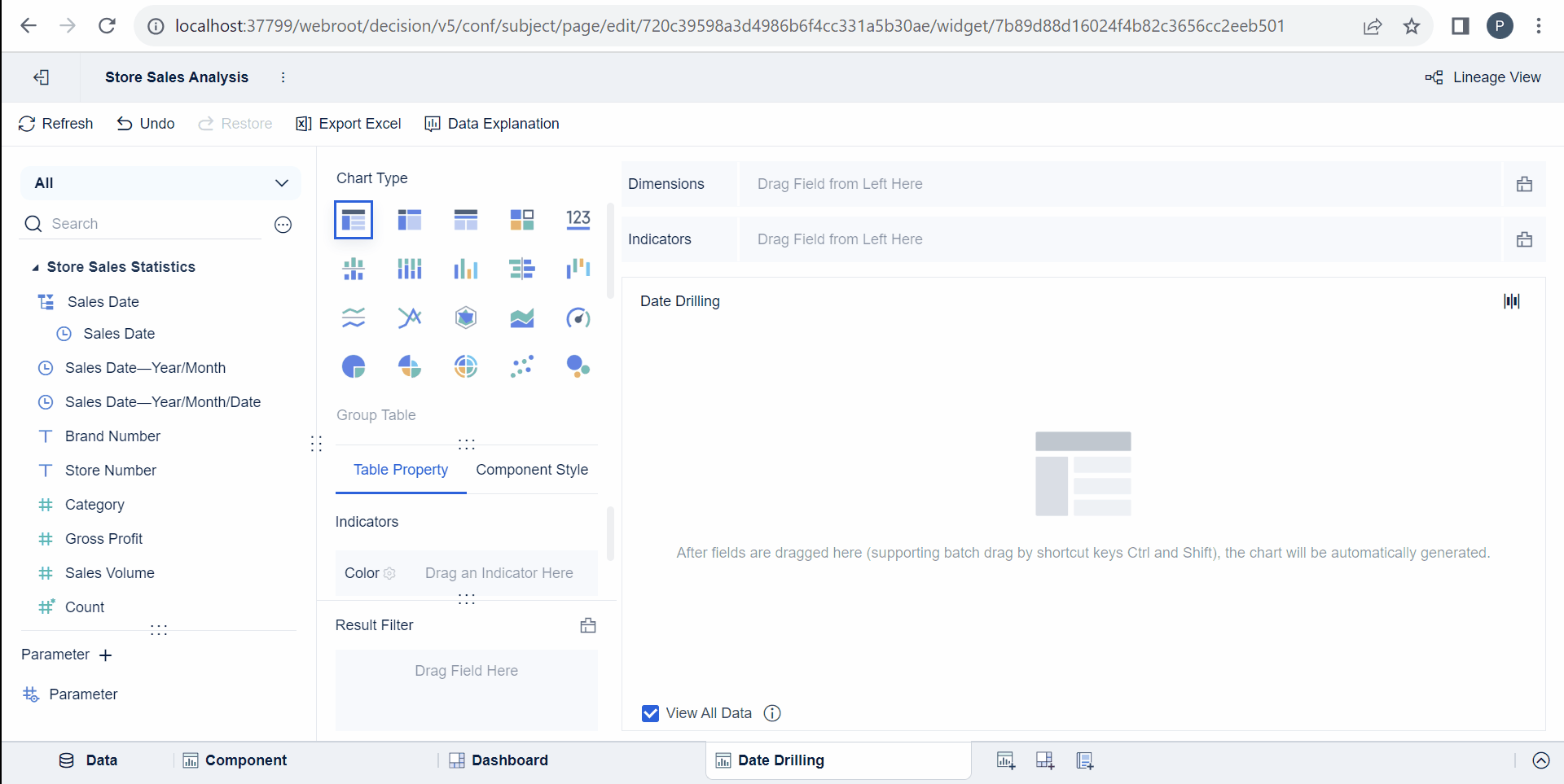 Date Drilling- FineBI Help Document