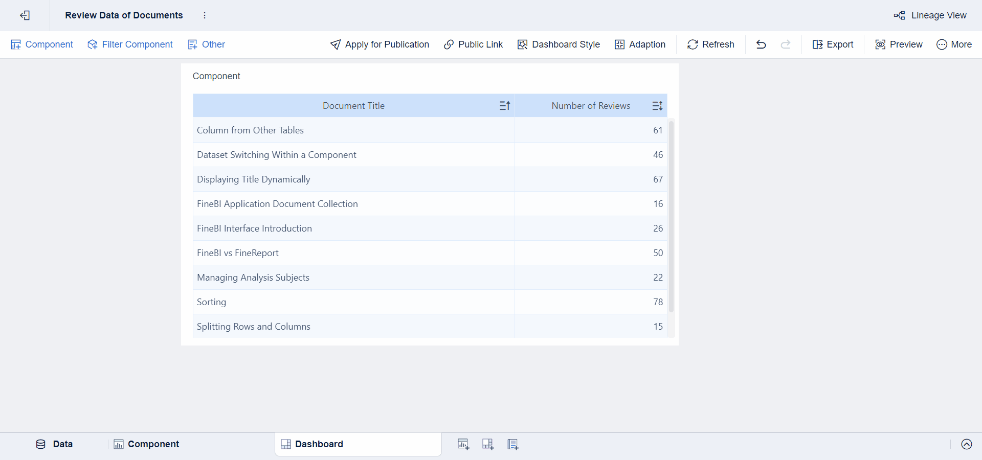 Jumping to a Web Link- FineBI Help Document