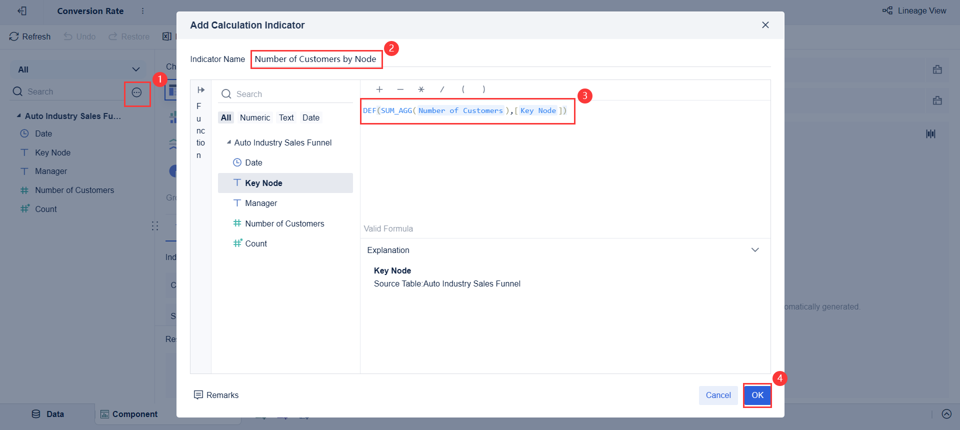 DEF (Specified Dimension)- FineBI Help Document