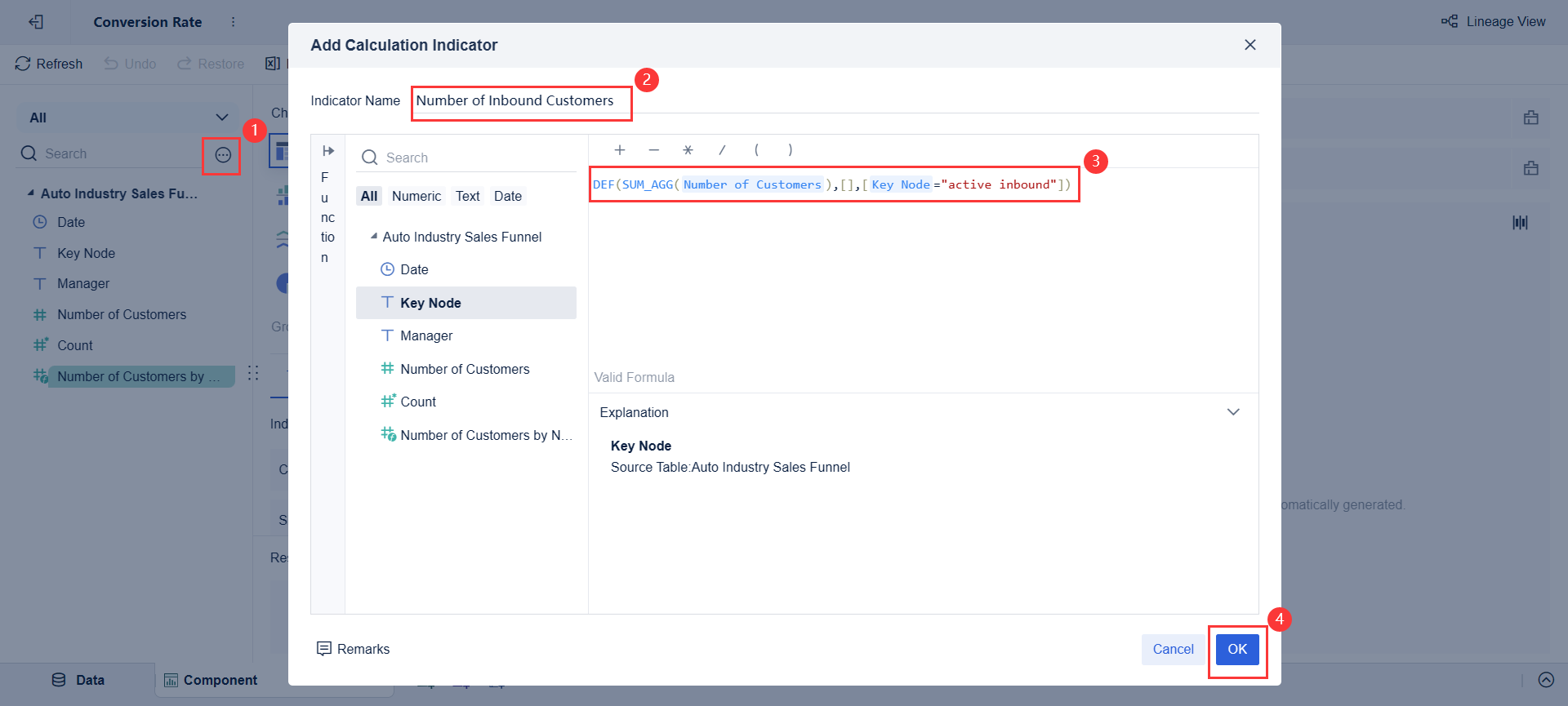 DEF (Specified Dimension)- FineBI Help Document