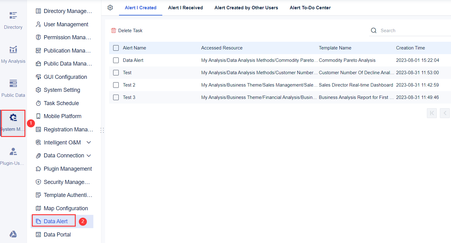 Introduction to the Data Alert Plugin Using- FineBI Help Document