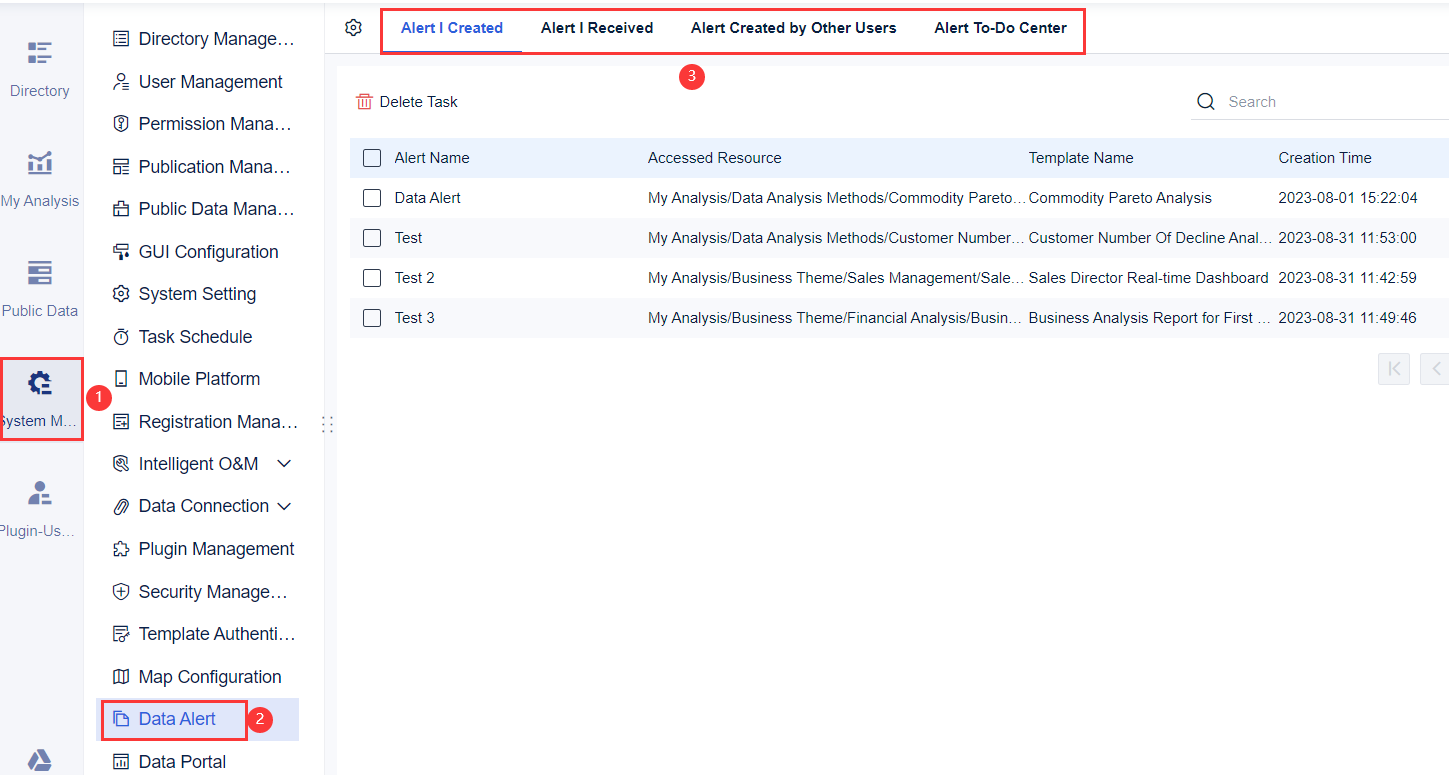 Introduction to the Data Alert Plugin Using- FineBI Help Document