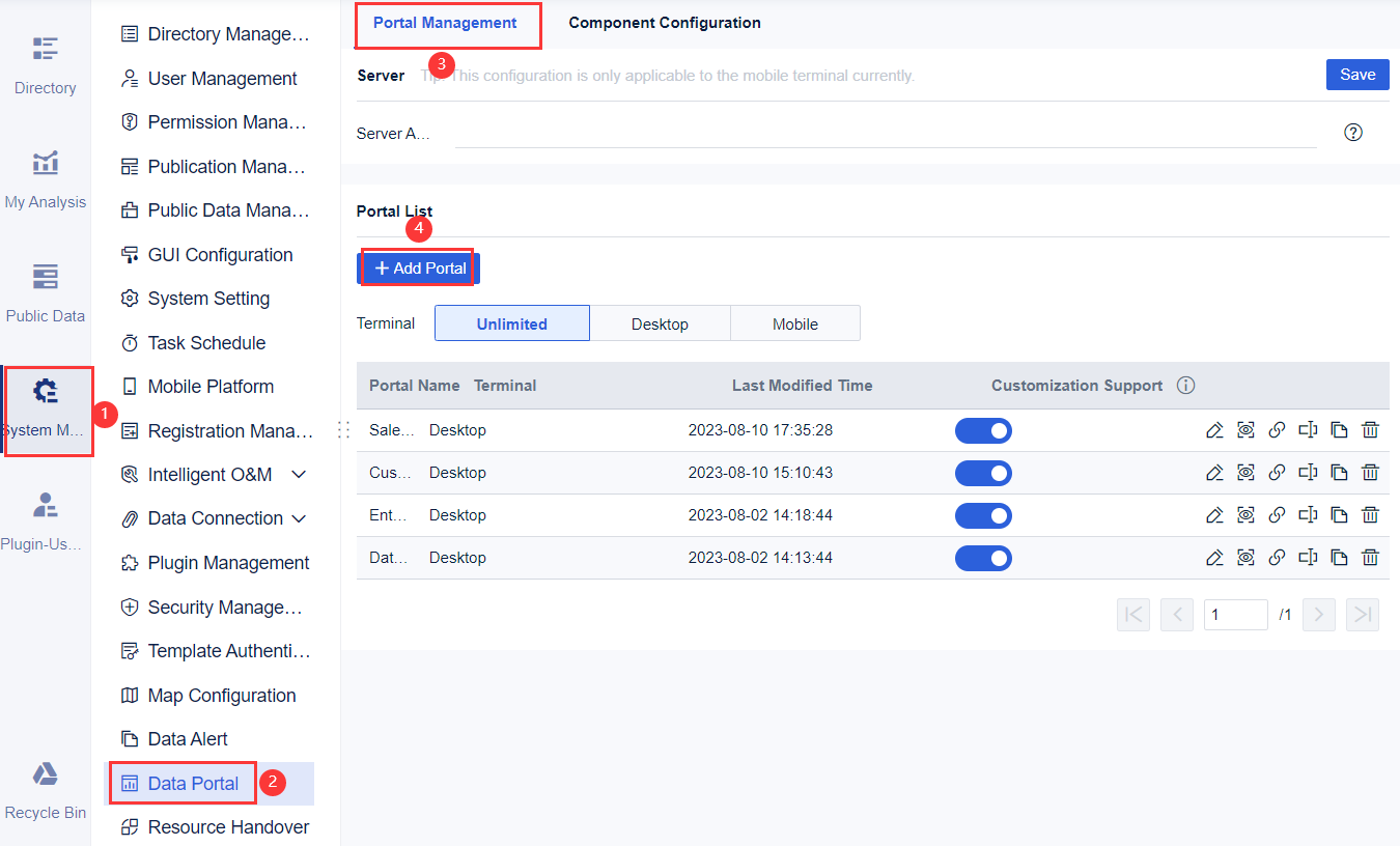 Data Dashboard Component- FineBI Help Document