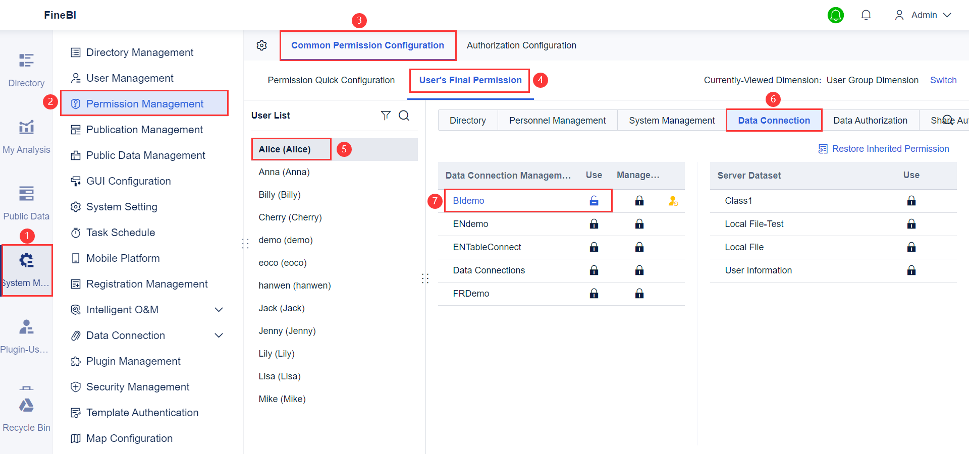 Server Dataset- FineBI Document