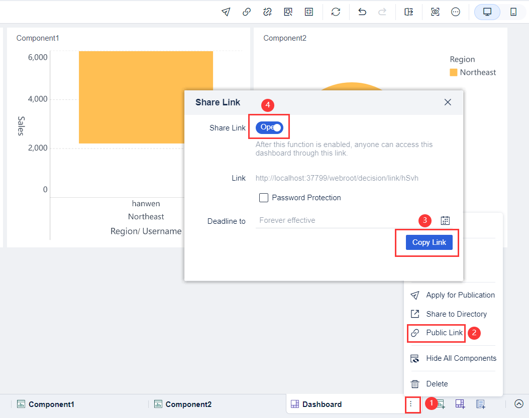 Web Component- FineBI Help Document