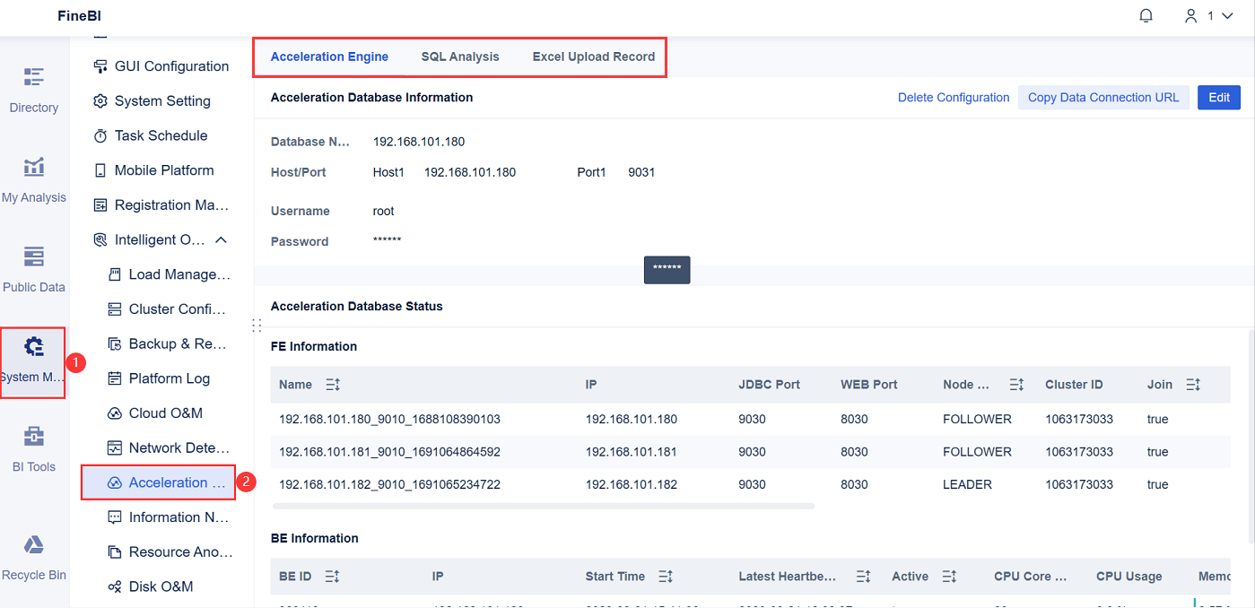 Acceleration Engine- FineBI Help Document