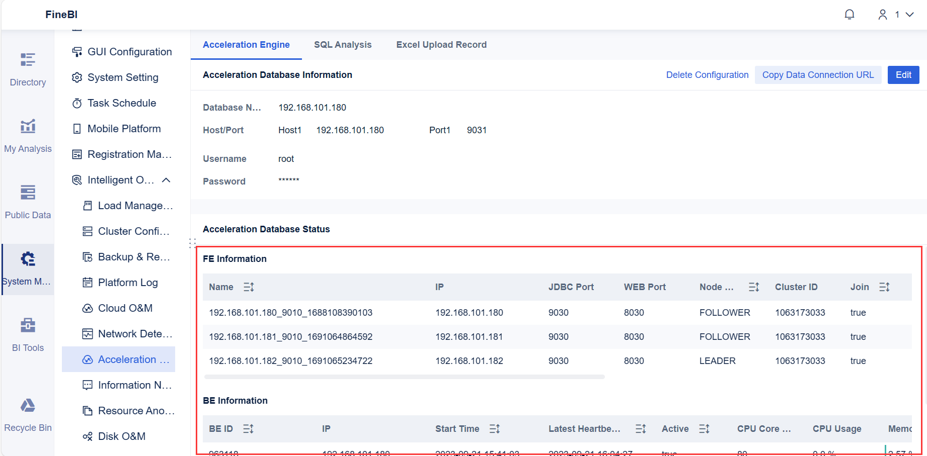 Acceleration Engine- FineBI Help Document