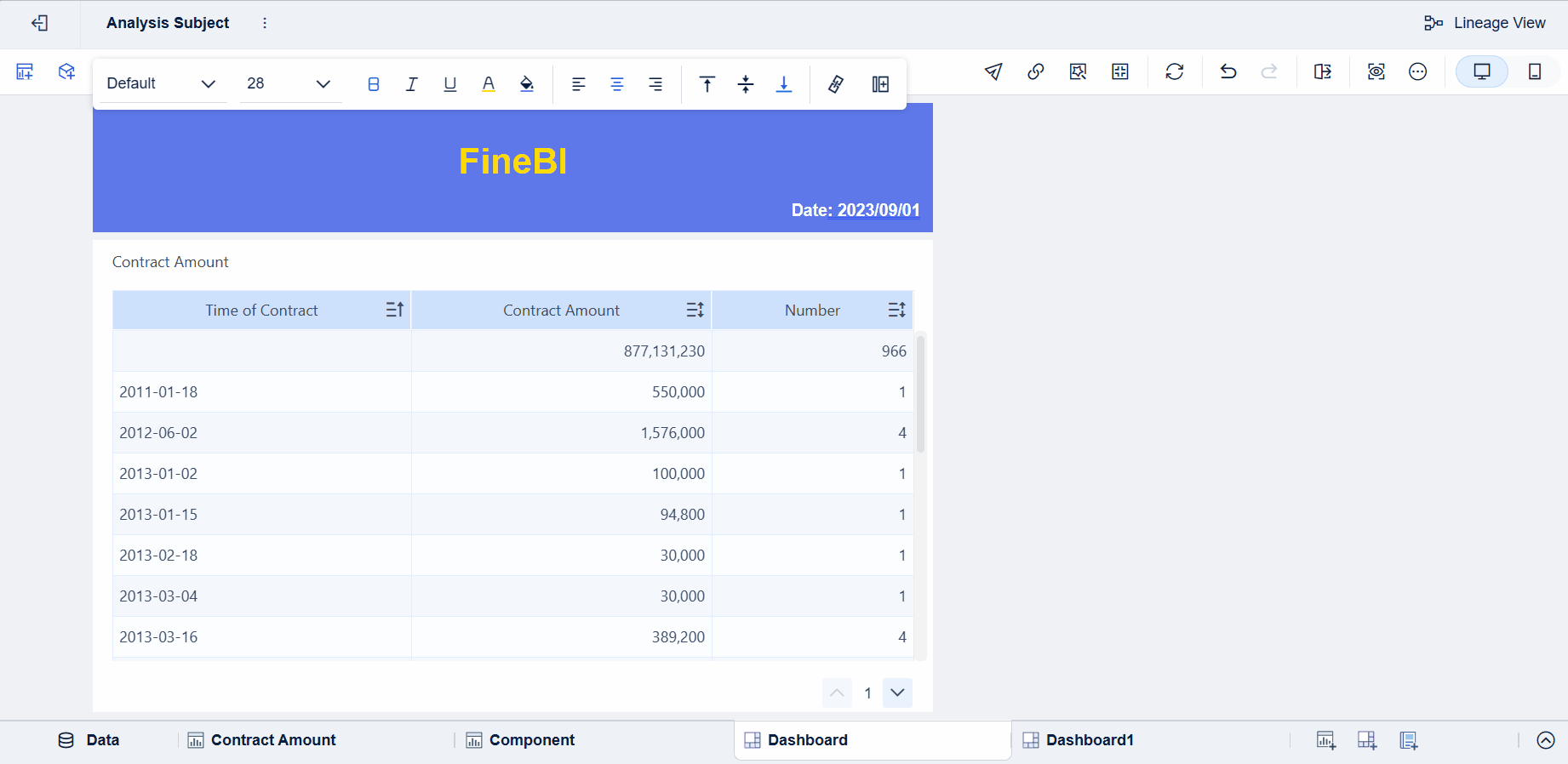 Text Component Overview- FineBI Help Document