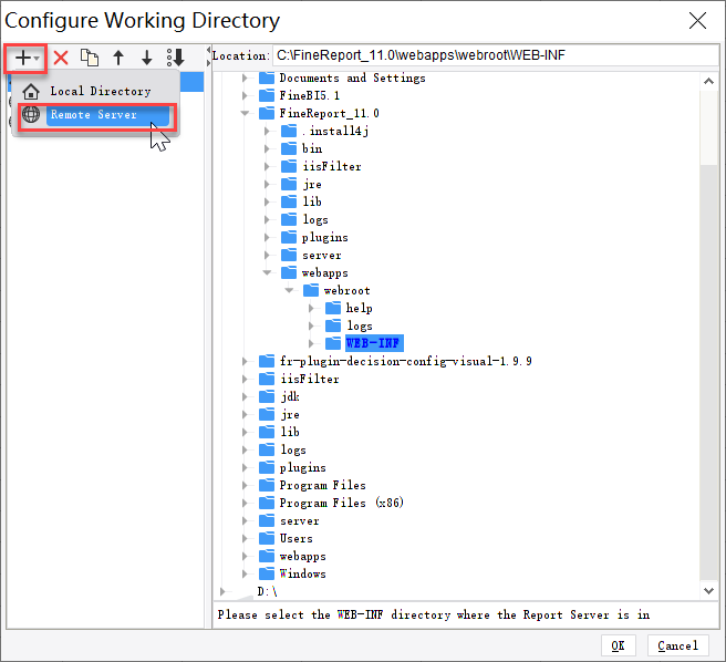 Remote Connection Between the FineReport Designer and the FineBI Project- FineBI Help Document