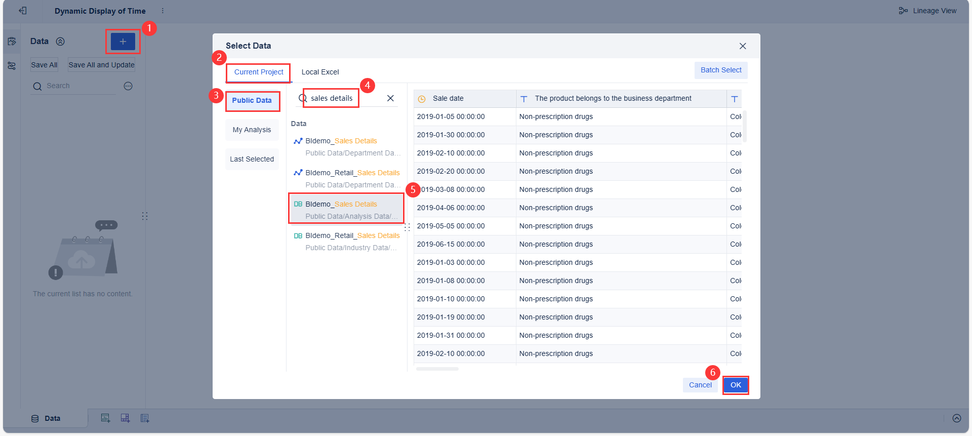 Dynamic Time Display- FineBI Help Document