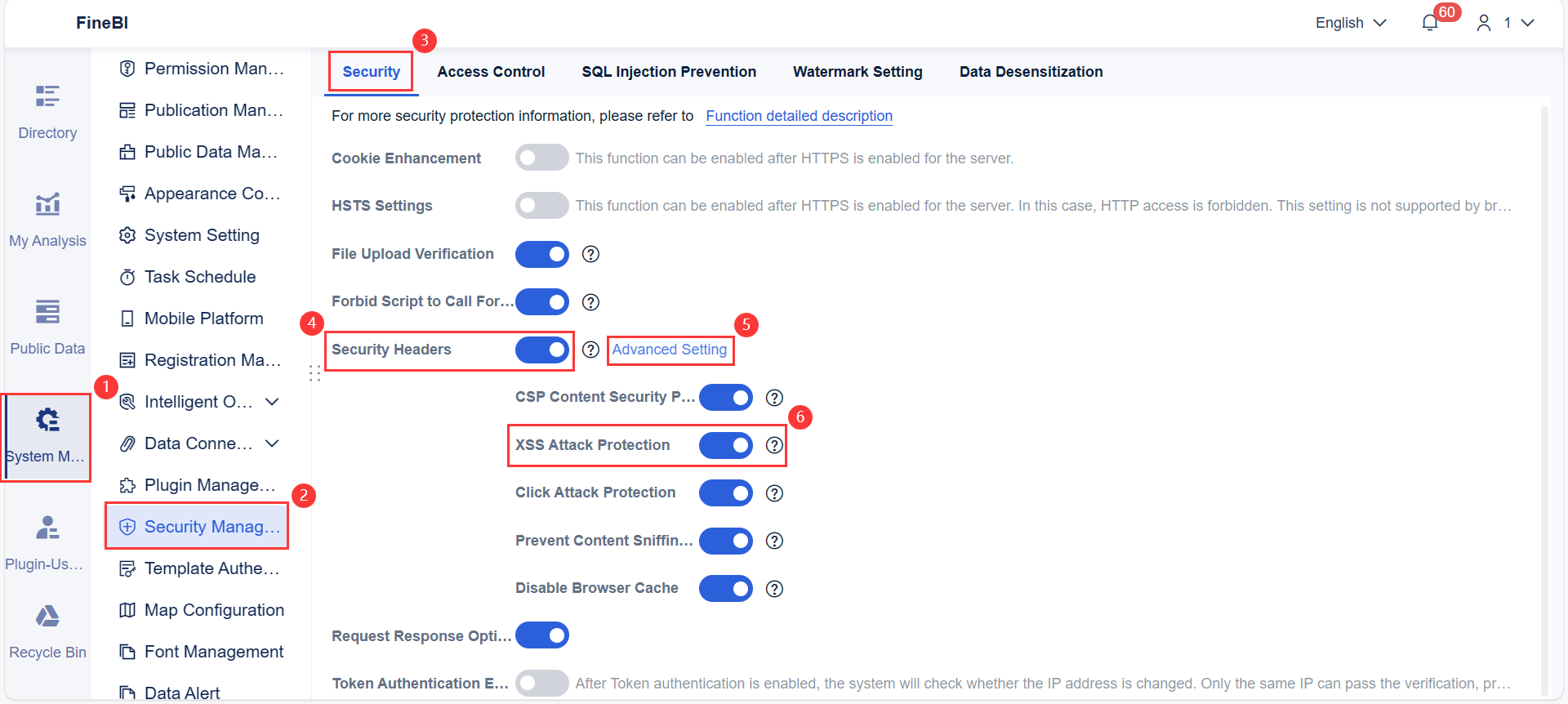 Security Protection- FineBI Document