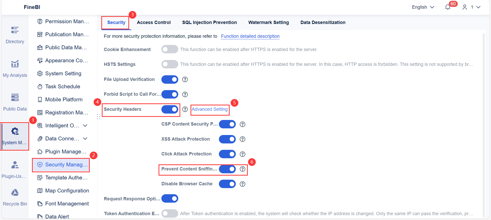 Security Protection- FineBI Document