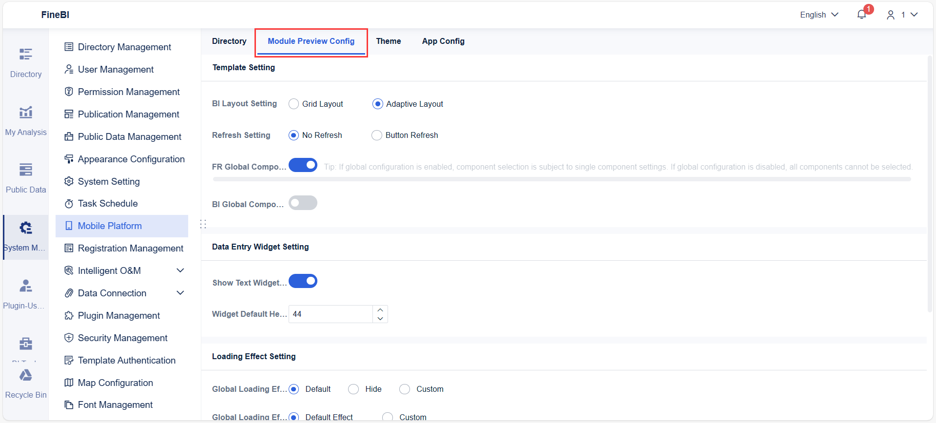Mobile Platform- FineBI Help Document