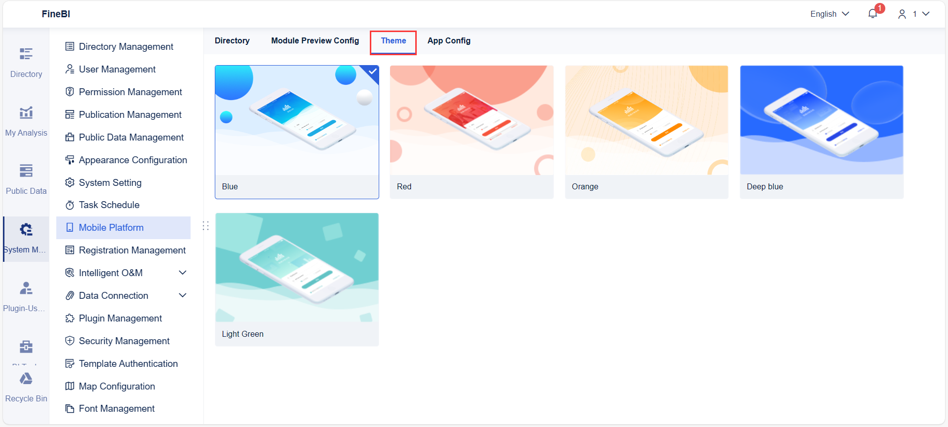 Mobile Platform- FineBI Help Document
