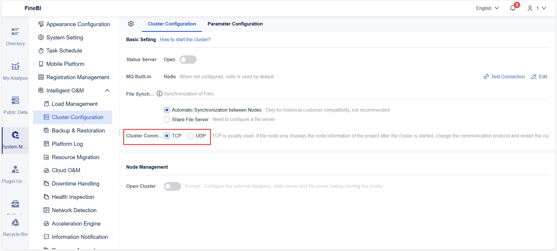 Configuring a Standard Extraction Cluster on Linux Manually- FineBI Help Document