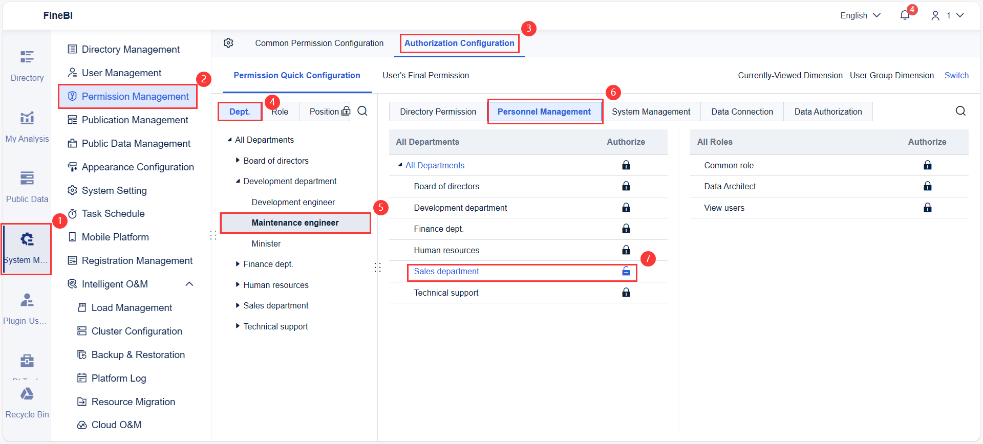 Authorization Permission of Data Connection- FineBI Help Document