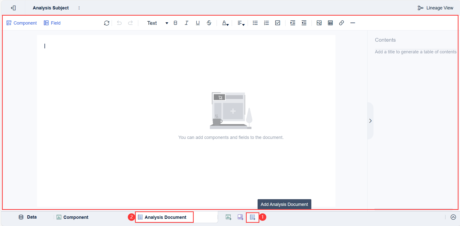 Analysis Document Overview- FineBI Help Document