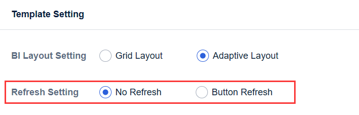 Template Setting- FineBI Help Document