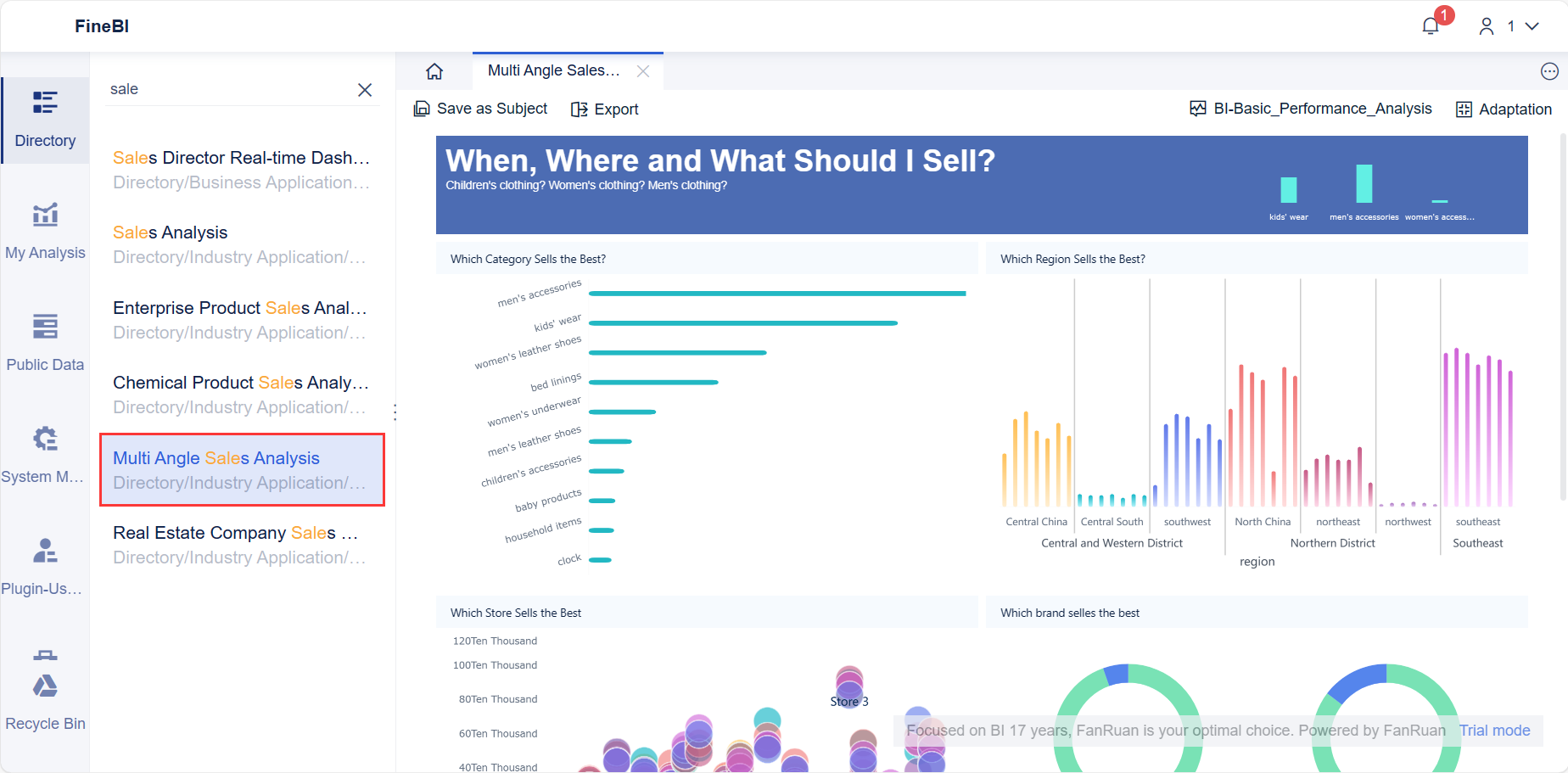 Jumping to a FineReport Template- FineBI Document