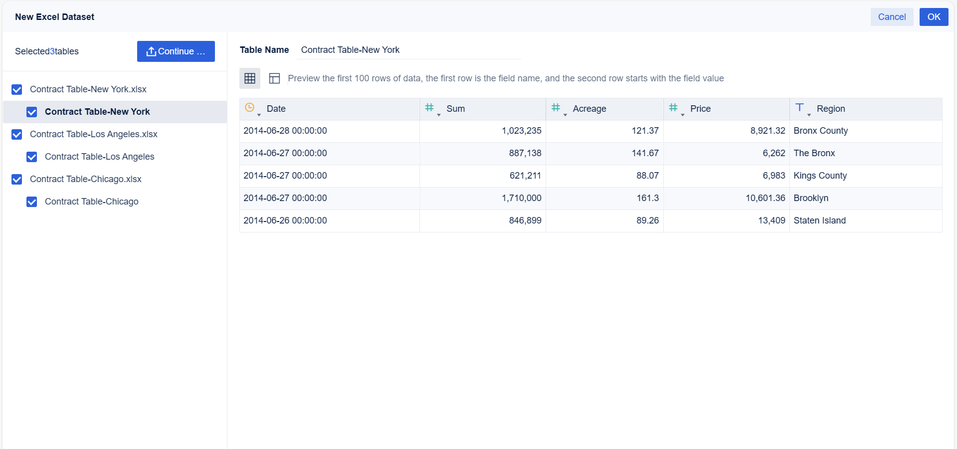 Union All- FineBI Help Document