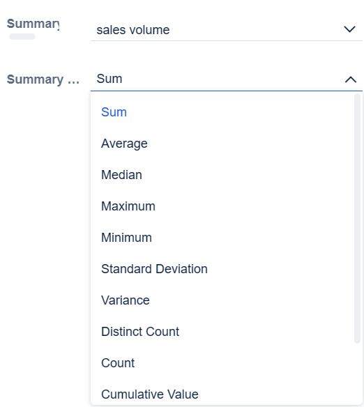 Adding a Summary Column- FineBI Help Document