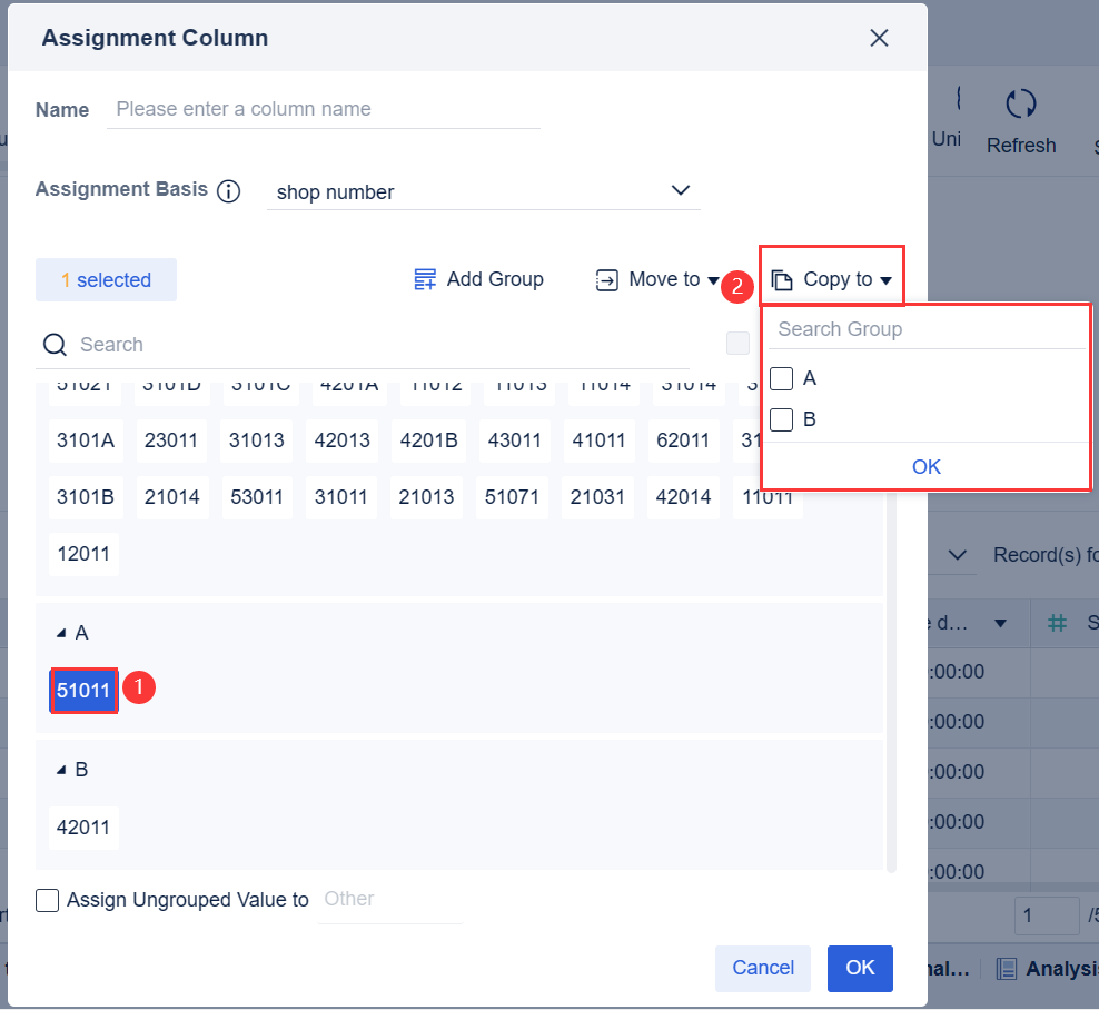 Adding an Assignment Column- FineBI Help Document