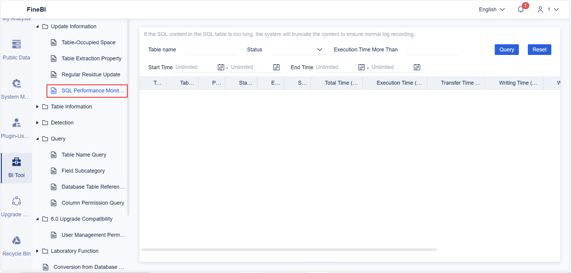 BI Tool- FineBI Document