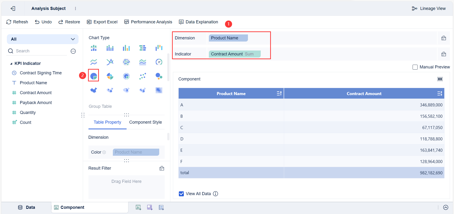 Text Component Linkage- FineBI Help Document