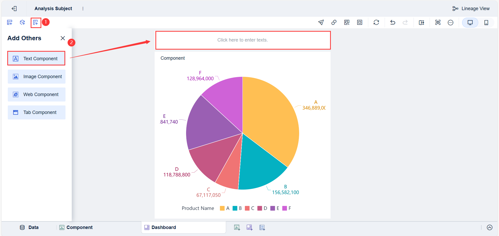 Text Component Linkage- FineBI Help Document