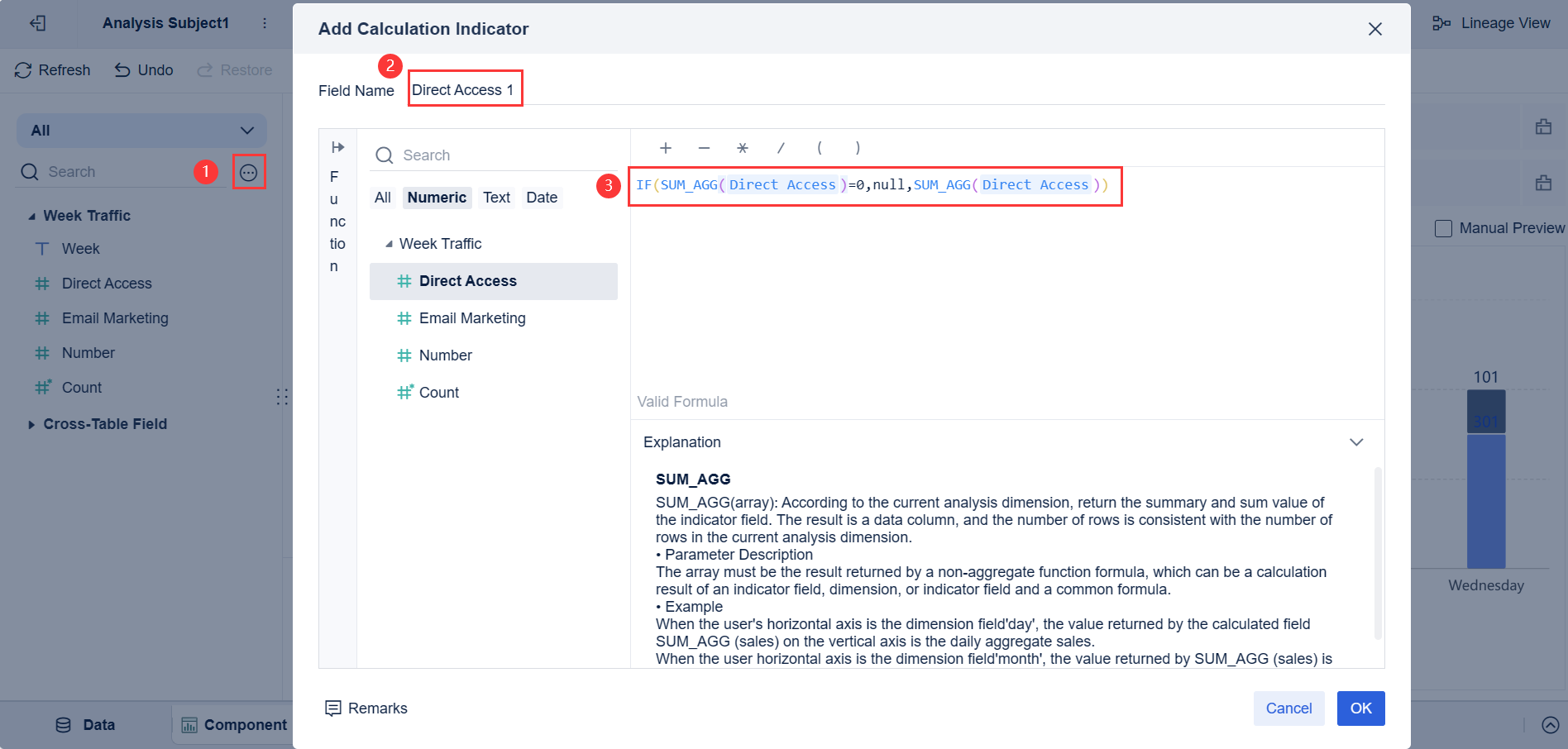 Stacked Column Chart- FineBI Help Document