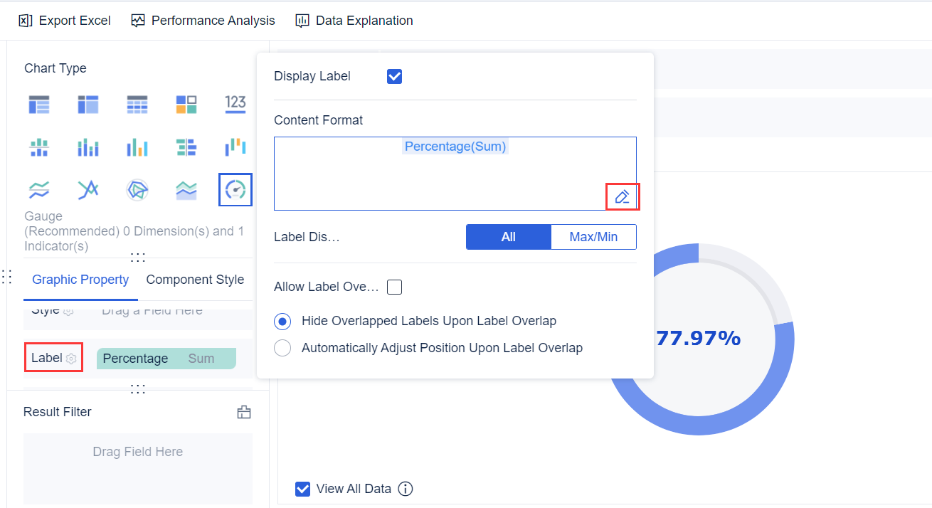 Percentage Gauge- FineBI Document