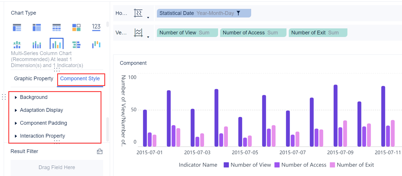 Chart Component Style- FineBI Help Document