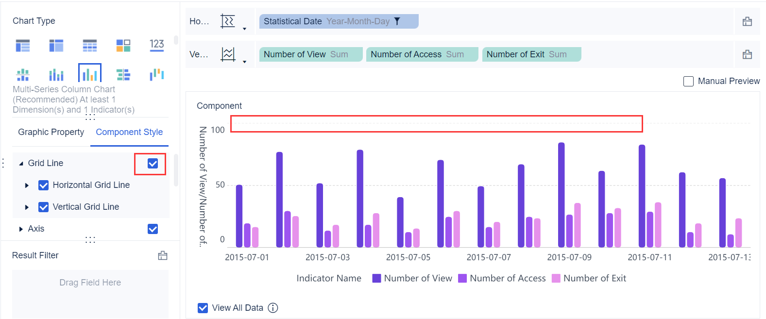 Chart Component Style- FineBI Help Document