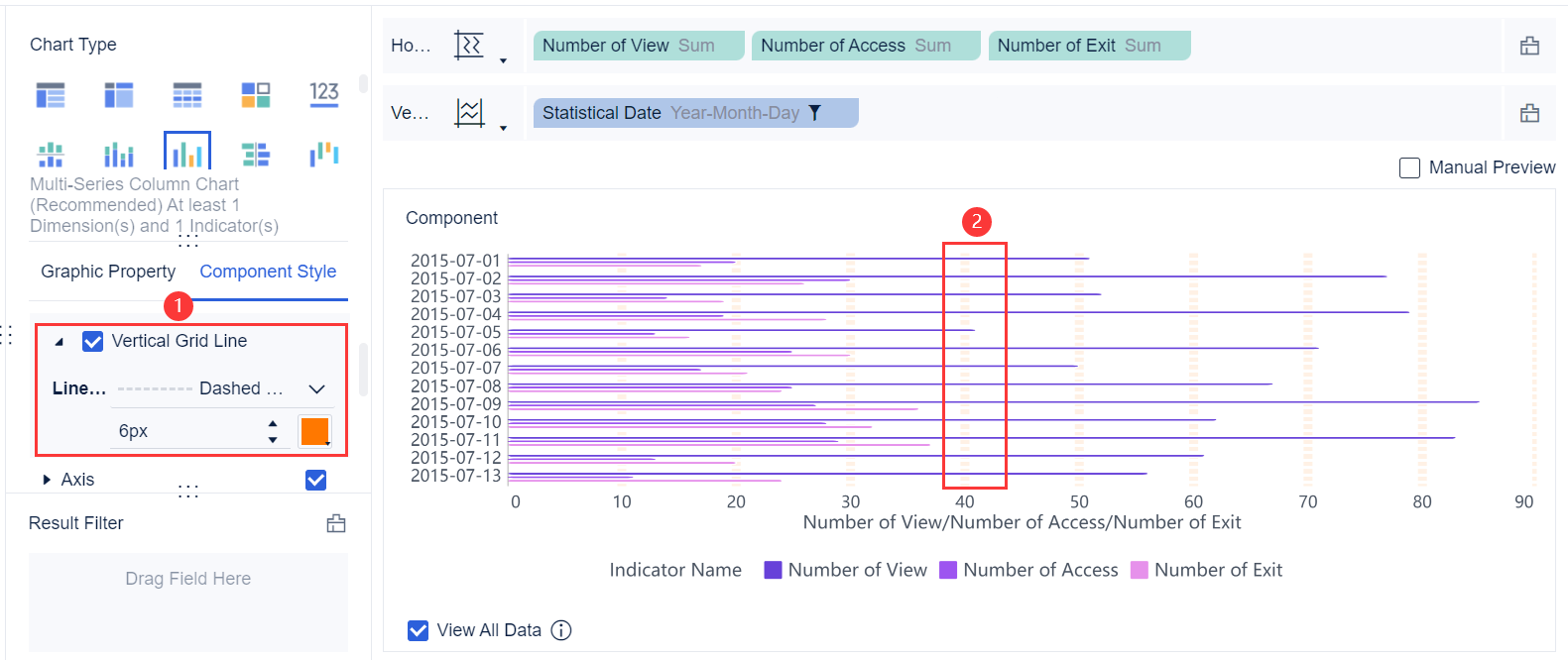 Chart Component Style- FineBI Help Document