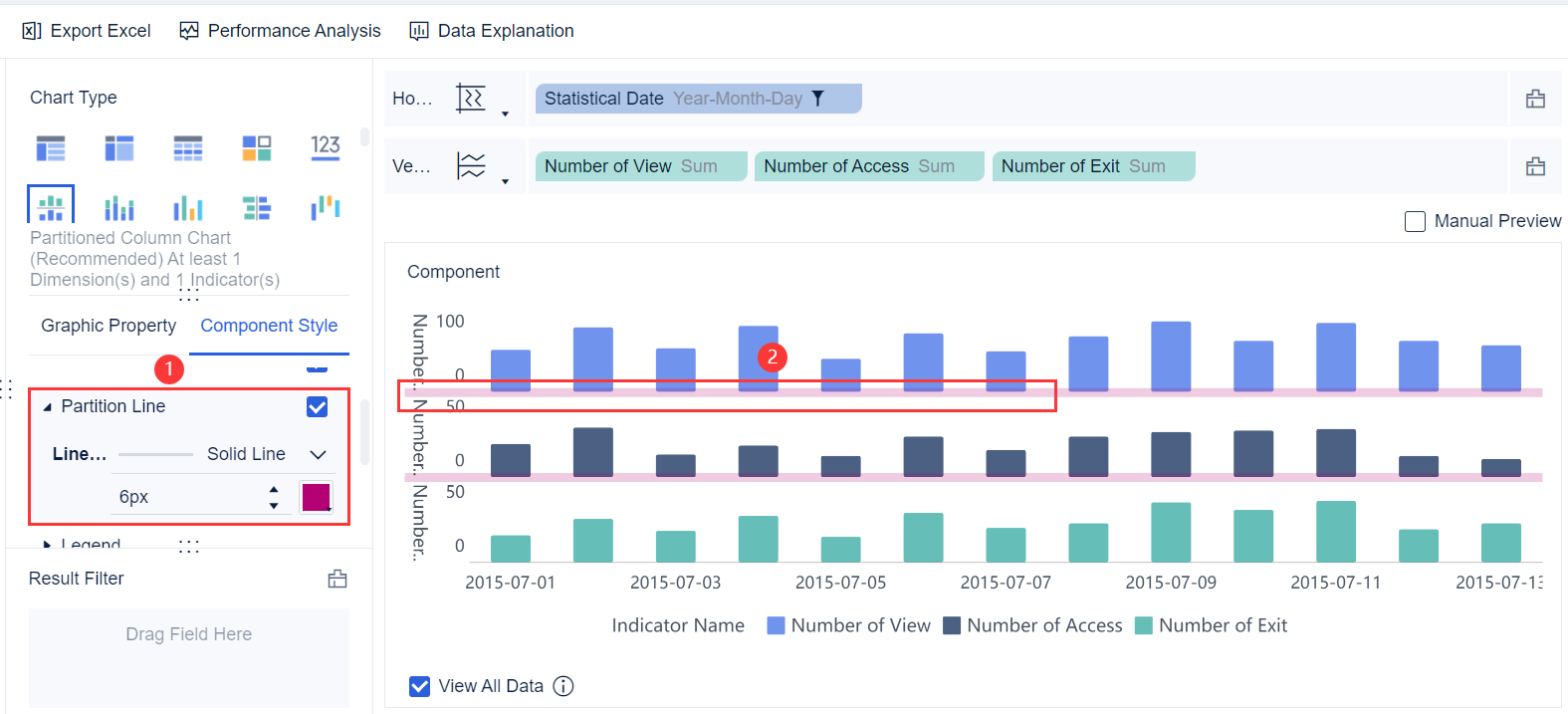 Chart Component Style- FineBI Help Document