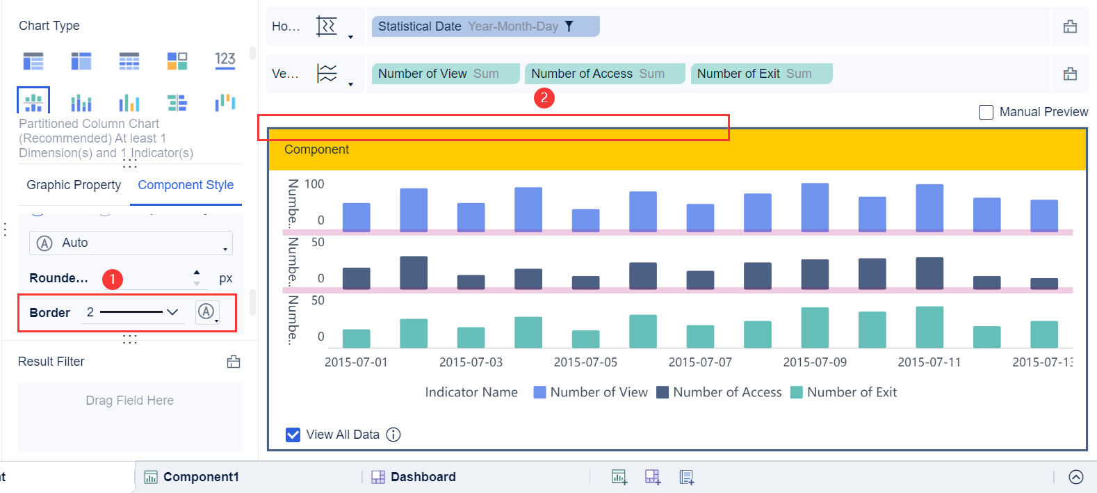 Chart Component Style- FineBI Help Document