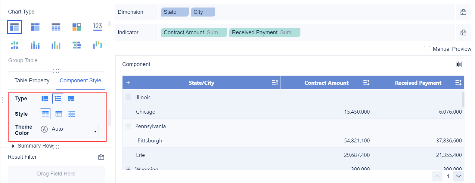 Style- FineBI Help Document