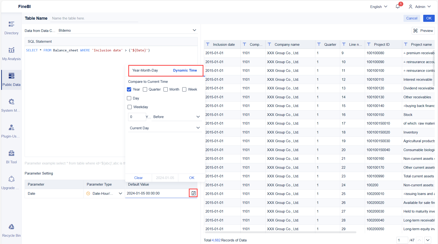 Adding SQL Datasets- FineBI Help Document